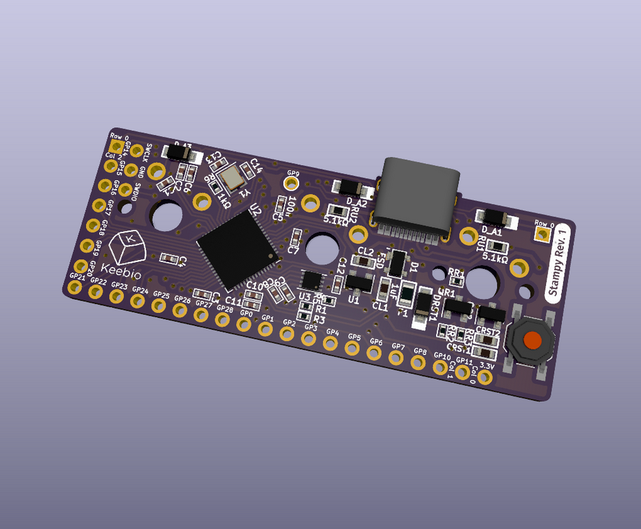 Stampy Prototypes - RP2040 USB-C Controller Board for Handwiring – Keebio