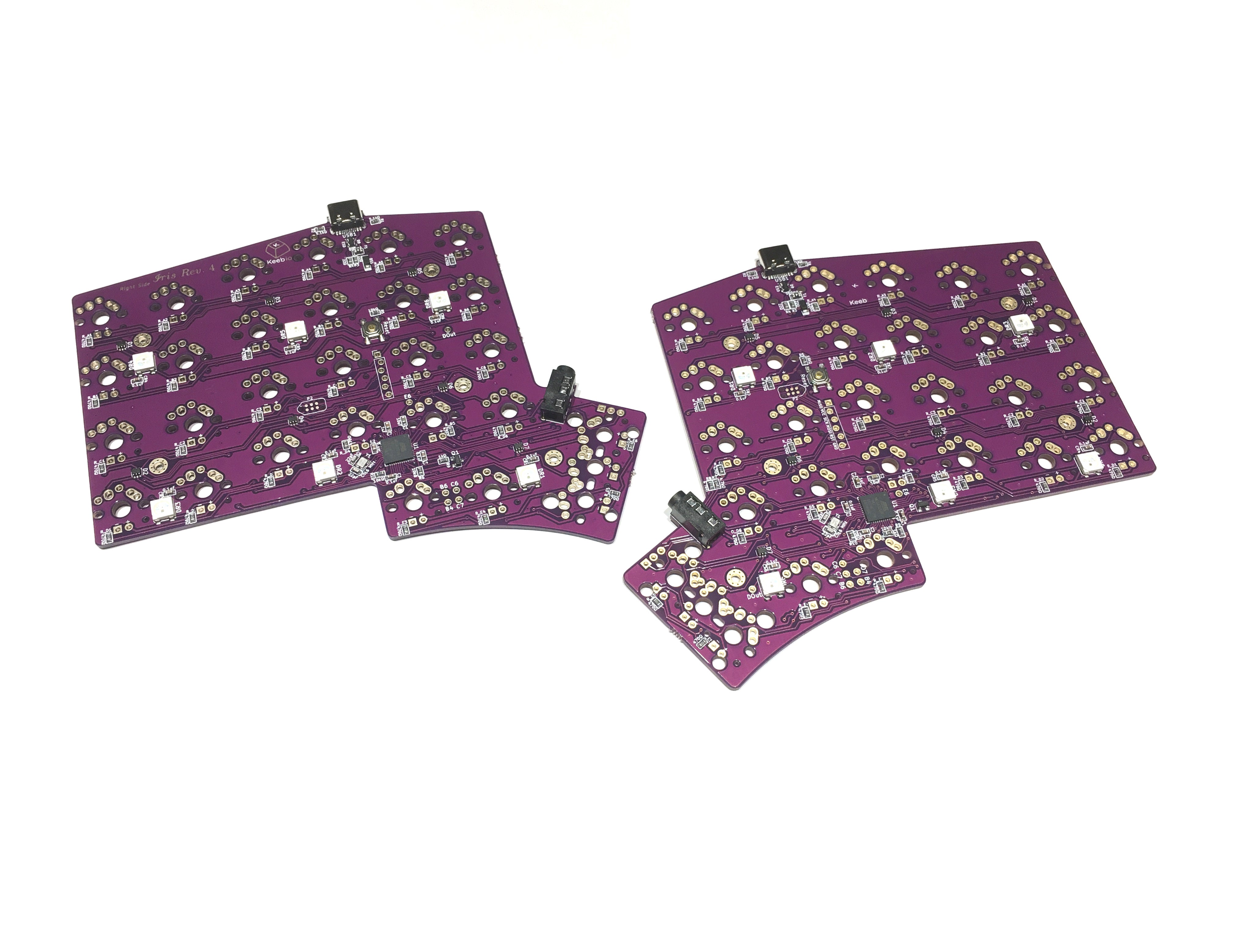 Iris Rev. 4 Keyboard PCBs for Split Ergonomic Keyboard – Keebio