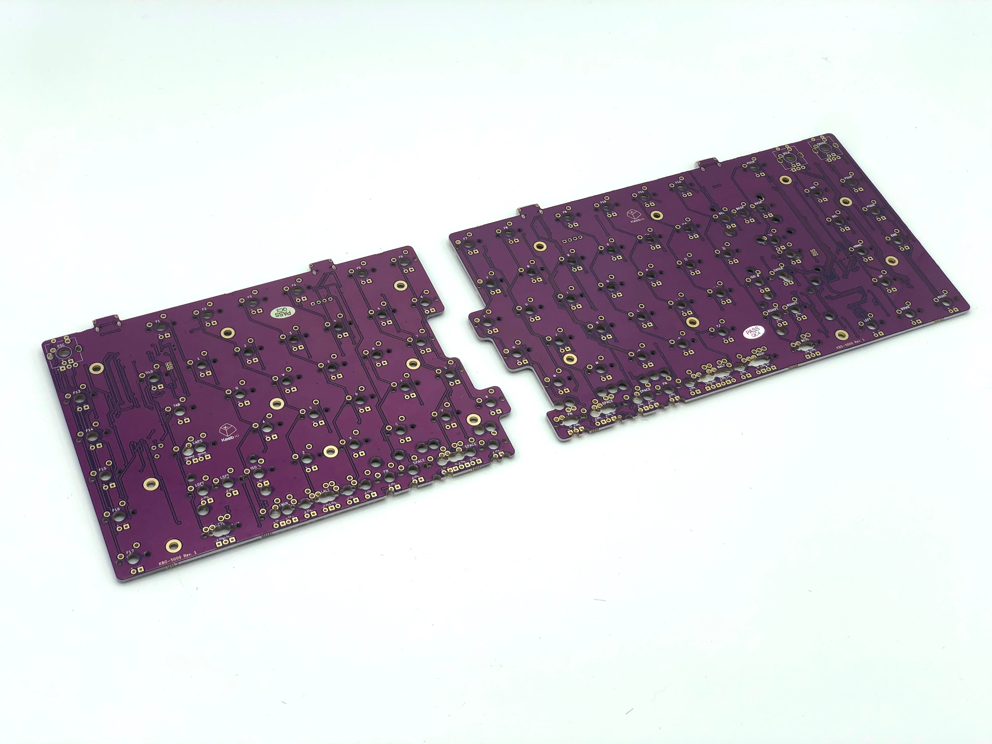KBO-5000 PCBs - Split Staggered TKL Keyboard – Keebio