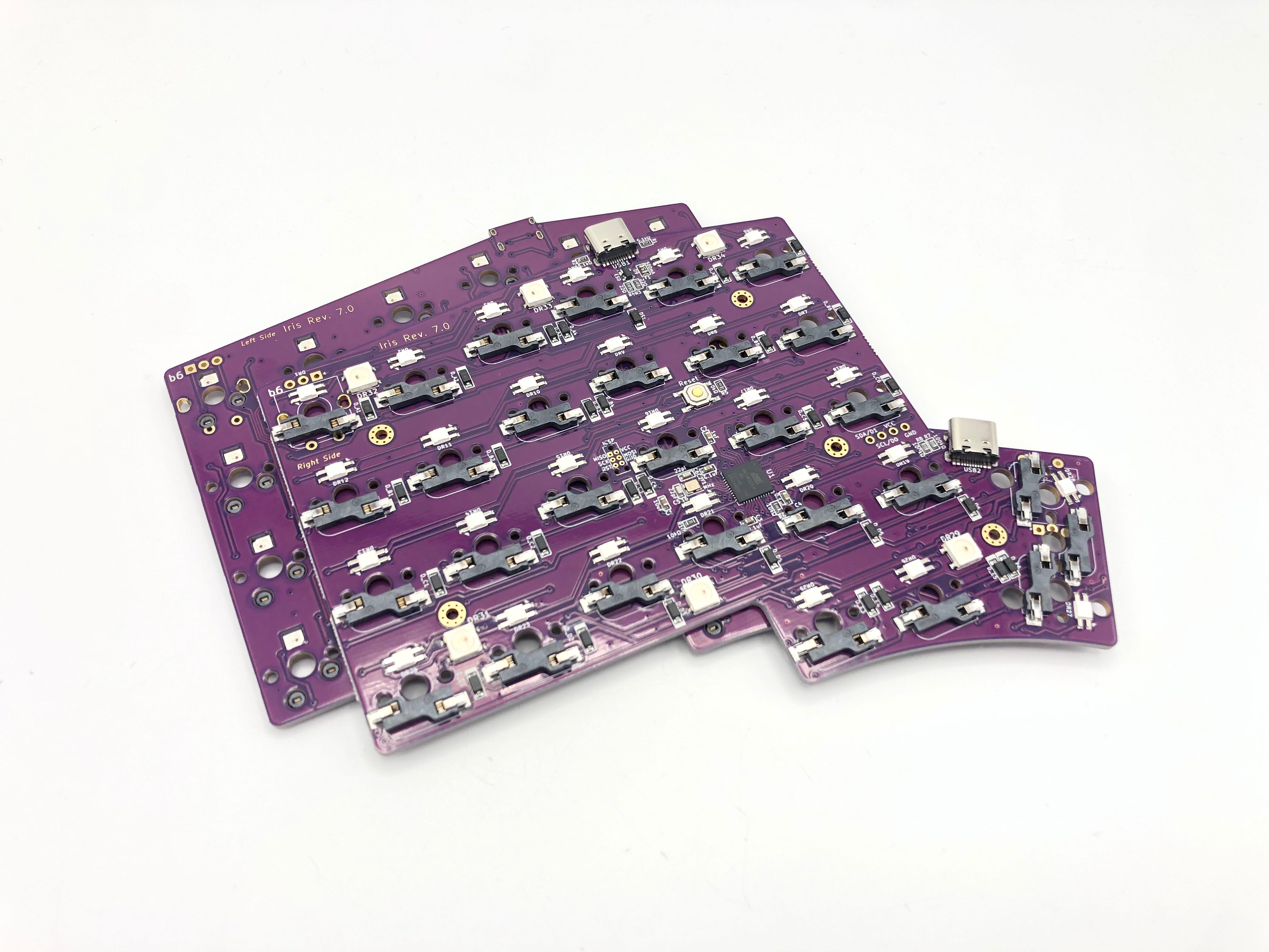 Iris Rev. 7 Keyboard - Hotswap PCBs for Split Ergonomic Keyboard – Keebio