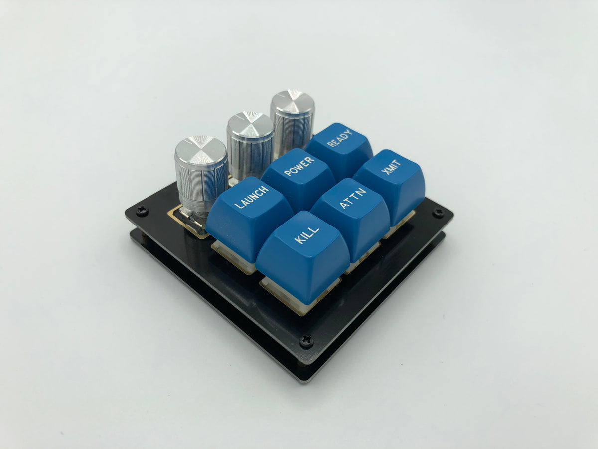 BDN9 Rev. 2 PCB - 3x3 9-key Macropad - Rotary Encoder and RGB – Keebio