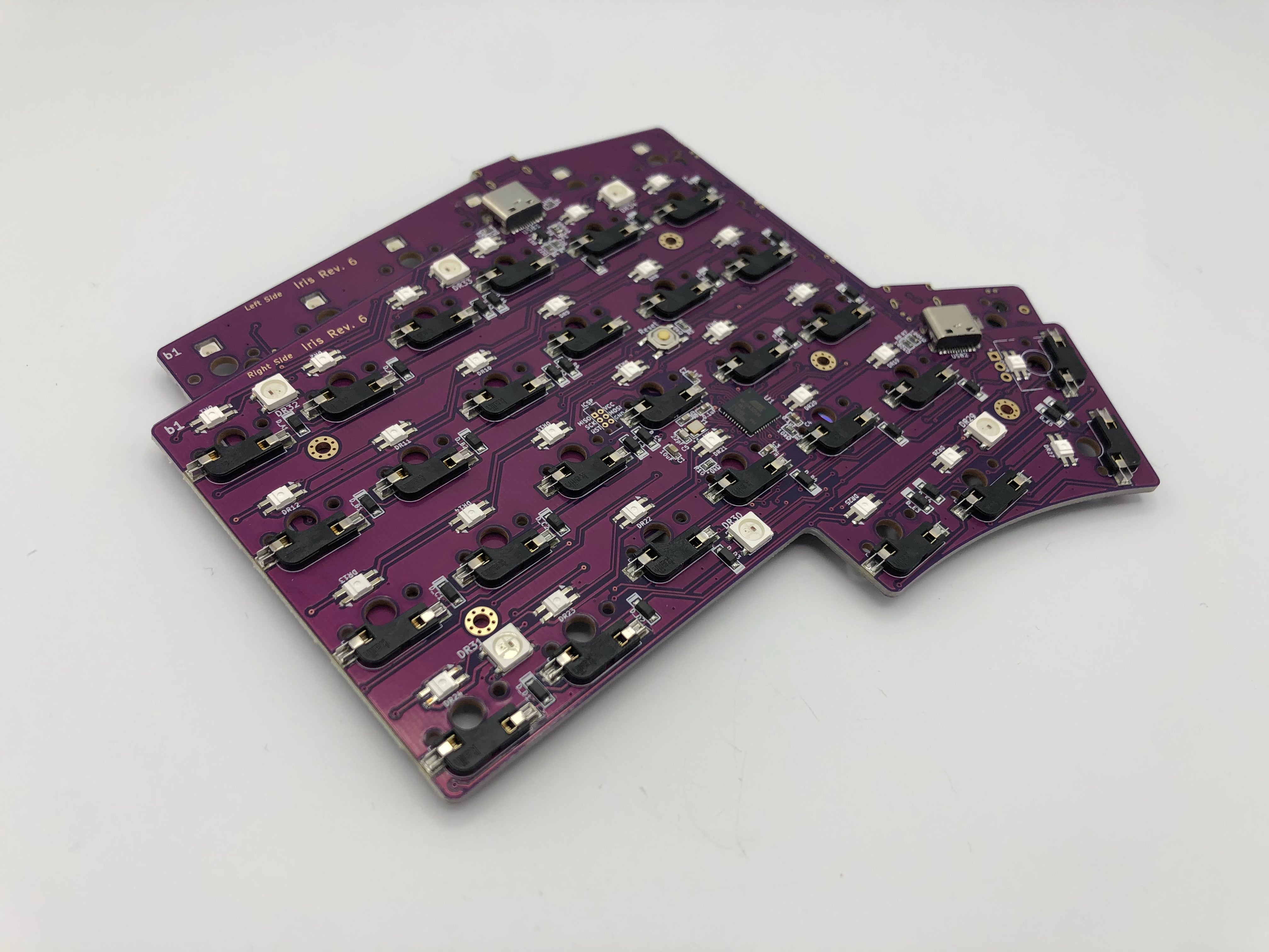 Iris Rev. 6 Keyboard - Hotswap PCBs for Split Ergonomic Keyboard – Keebio