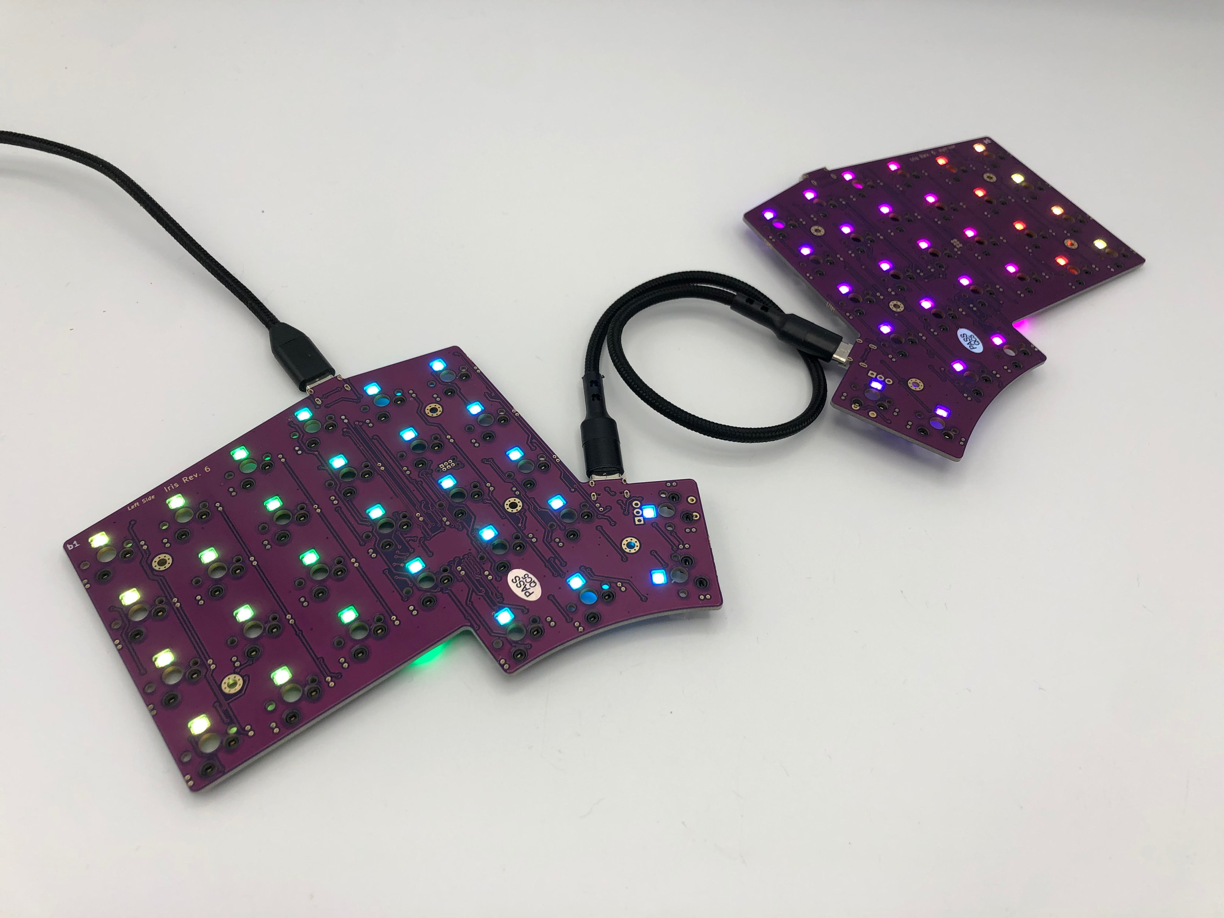 Iris Rev. 6 Keyboard - Hotswap PCBs for Split Ergonomic Keyboard – Keebio