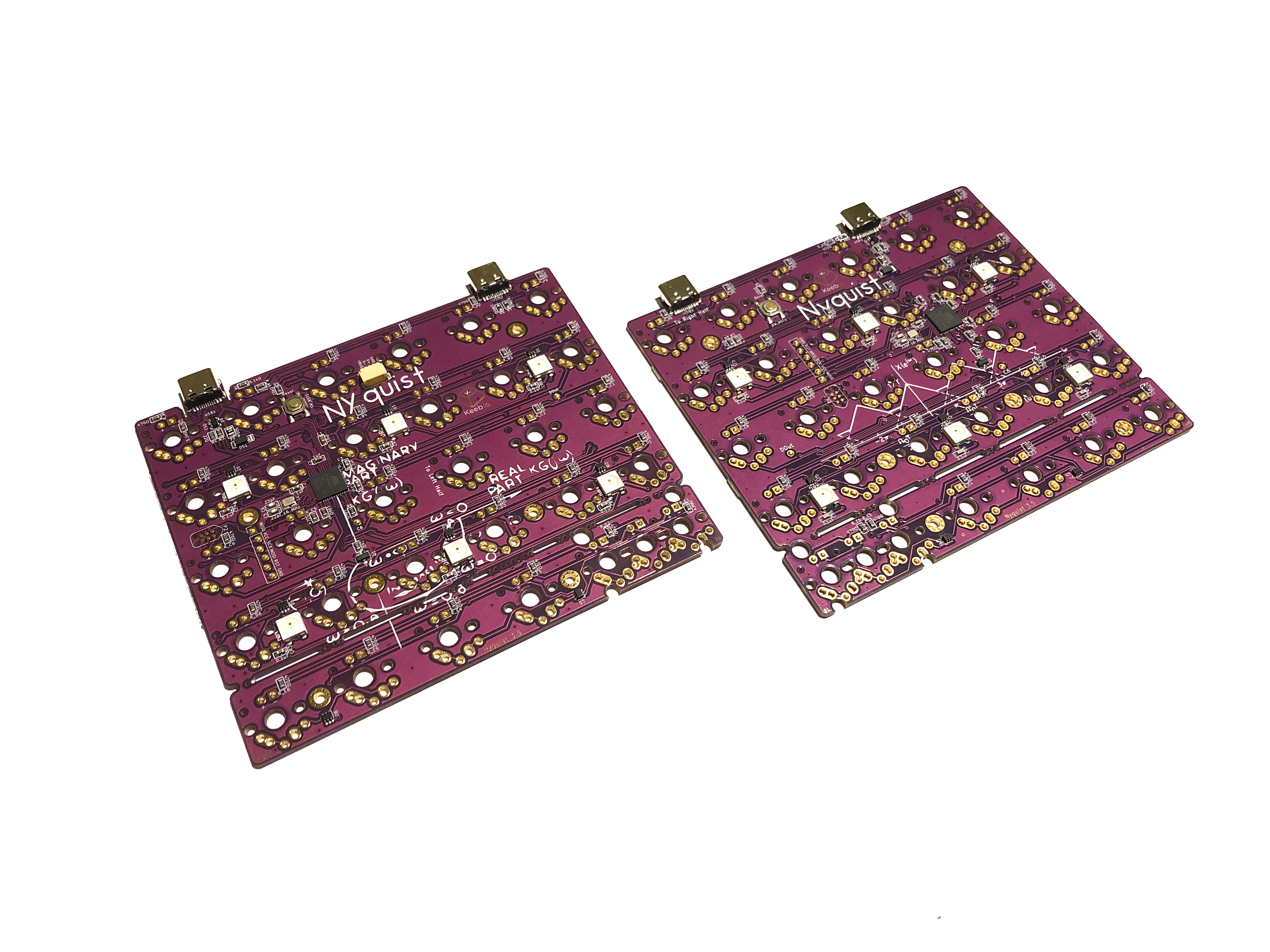 Nyquist/Levinson Keyboard Rev. 3.5 PCBs - 60%/40% Split Ortholinear ...